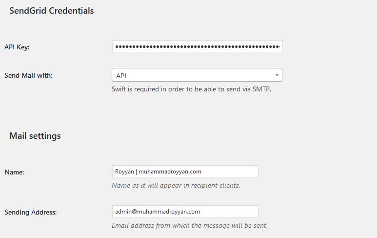 Cara Mengatasi Contact Form 7 Gagal Kirim Email Menggunakan SendGrid - RoyyanWeb